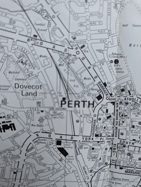 PERTH MAP. PERTH Streetfinder Map. Bartholomew City Centre Map of Perth ...