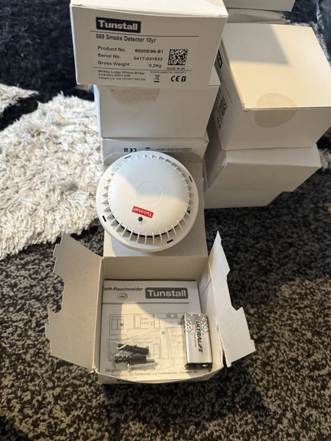 TUNSTALL OPTICAL 869 Battery-Powered Smoke Alarm/detector £10.80 ...