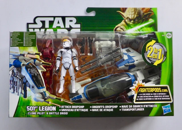 STAR WARS NEW Tcw Clone Wars 501St Legion Dropship Clone Pilot Battle ...