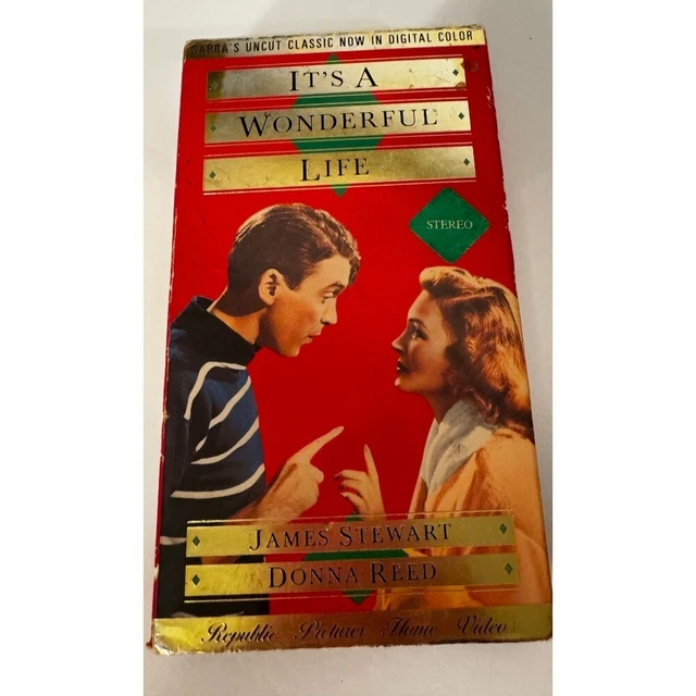 IT'S A WONDERFUL Life VHS James Stewart Donna Reed Classic Movie Film ...