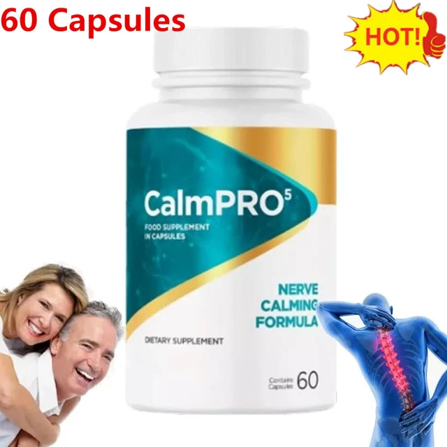 CALMPRO5 NERVE CAPSULES for Pain Calming Formula Soothe Nerves NEW £10. ...