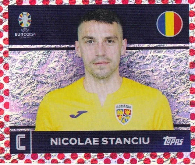 TOPPS ADESIVO ROMANIA ROM 2 Nicolae Stanciu Capitano Euro Confine EUR 3 ...