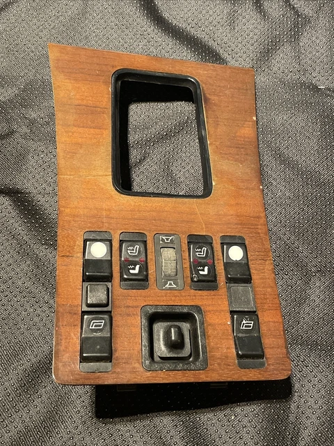 RARE OEM MERCEDES Benz W126 Zebrano Shifter Console Wood & Switches ...