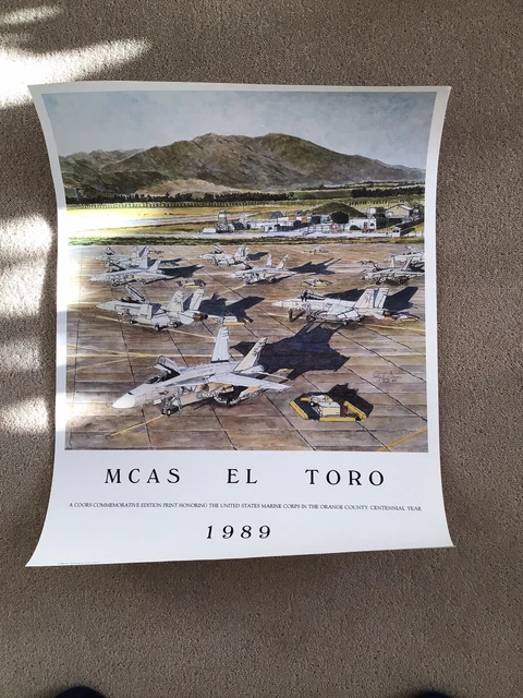A COMPLETE SET of MCAS El Toro ( 9 ) Airshow Prints 24” X 18”. / 30” X ...