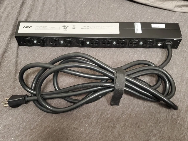 APC POWER DELIVERY unit - 1U 120V 16A - 10 outlet bar - NEMA 5-20 plug ...