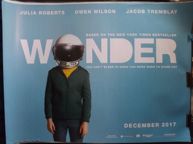 WONDER JULIA ROBERTS Owen Wilson Original Quad Cinema Poster EUR 9,34 ...
