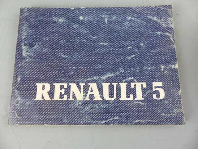 MODE D'EMPLOI RENAULT 5 de 1986 notice d'entretien manuel d'utilisation EUR 12,00 - PicClick FR