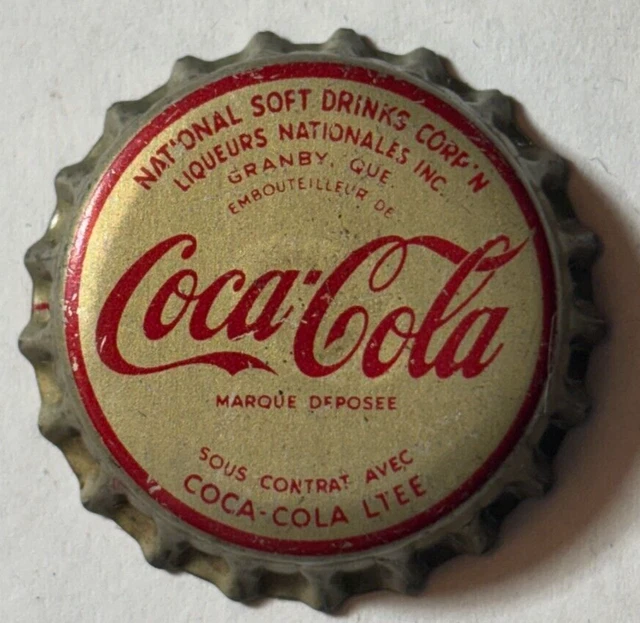 COCA-COLA NATIONAL SOFT Drink Soda Bottle Cap; Granby, Quebec, Canada ...