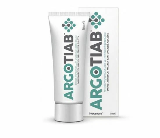 ARGOTIAB KREM 50 ML GOJENIE RAN OPARZEŃ ODLEŻYN SREBRO wound healing ...