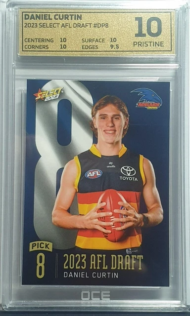 2023 SELECT NAB AFL Draft Pick 8 Daniel Curtin - Adelaide/364 - OCE 10 Pristine $165.00 ...
