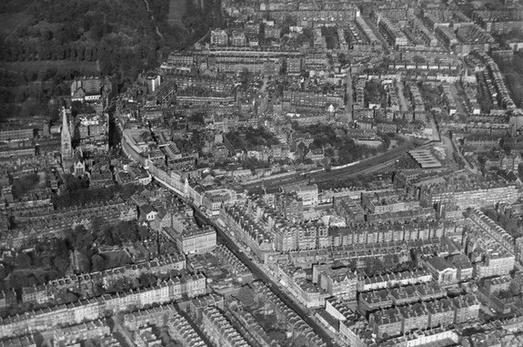 KENSINGTON HIGH STREET and environs, Kensington, 1922 England OLD PHOTO ...