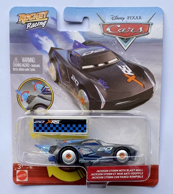 DISNEY PIXAR CARS Rocket Racing Lightning McQueen With Blast Wall (XRS ...