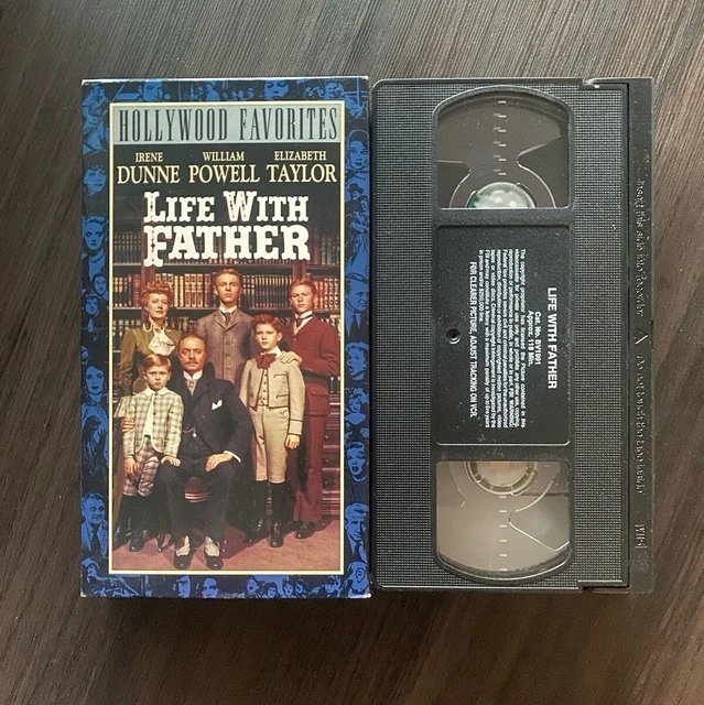 LIFE WITH FATHER VHS Video Irene Dunne William Powell Elizabeth Taylor ...