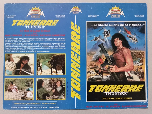 JAQUETTE VHS - Tonnerre - Vhs Sleeve - Thunder - American Video EUR 10,00 - PicClick IT