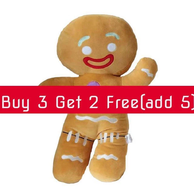 CARTOON SHREK ADVENTURE Gingerbread Man Gingy Plush Stuffed Doll ...