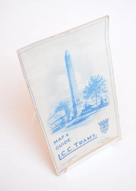 TRAMWAY LCC TRAMS Map & Guide 1924 Cleopatra's Needle £35.00 - PicClick UK