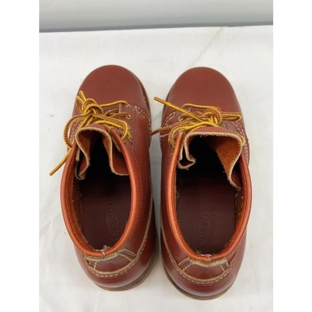 WESCO LEATHER BOOTS Brown US 6.5 Heel 3cm Height 15cm Outsole 28cm £507 ...