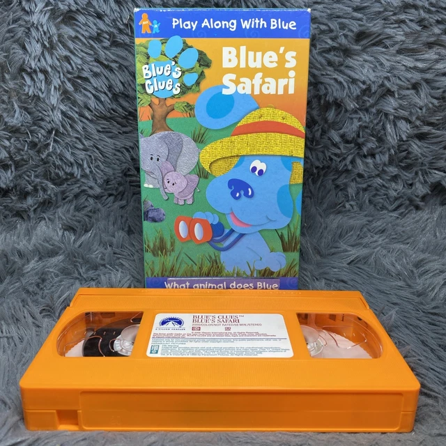 BLUES CLUES - Blues Safari VHS 2000 Nick Jr Nickelodeon Play Along With ...