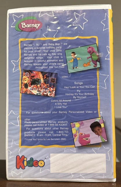 MY PARTY WITH Barney Starring EMILY (VHS, 1998) Kideo *RARE* Video Tape *OOP* $79.04 - PicClick CA