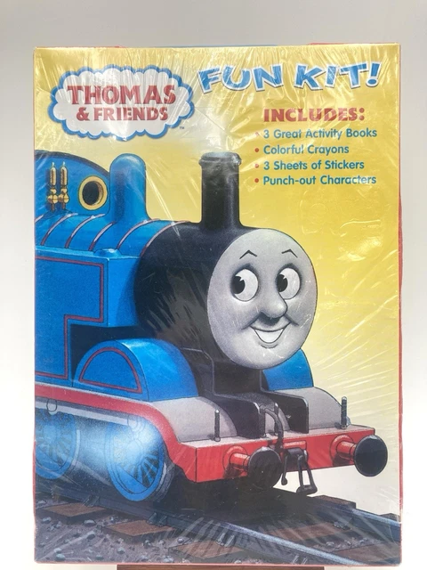 THOMAS & FRIENDS fun kit Activity Book Crayon Stickers Punch Out ...