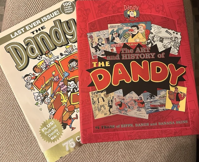 THE ART AND History of the Dandy Book Signed By Editors And Last Comic ...