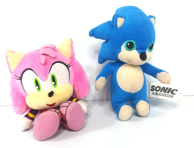 AMY ROSE SONIC Boom Tomy Sega Plush Bundle Soft Toys RARE Teddies Retro ...