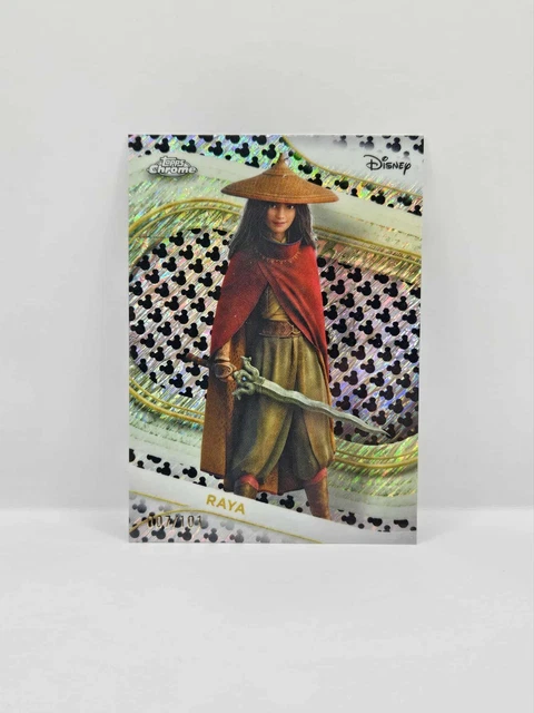 TOPPS DISNEY CHROME 2025 Raya Mickey Mouse Black & White Shimmer ...