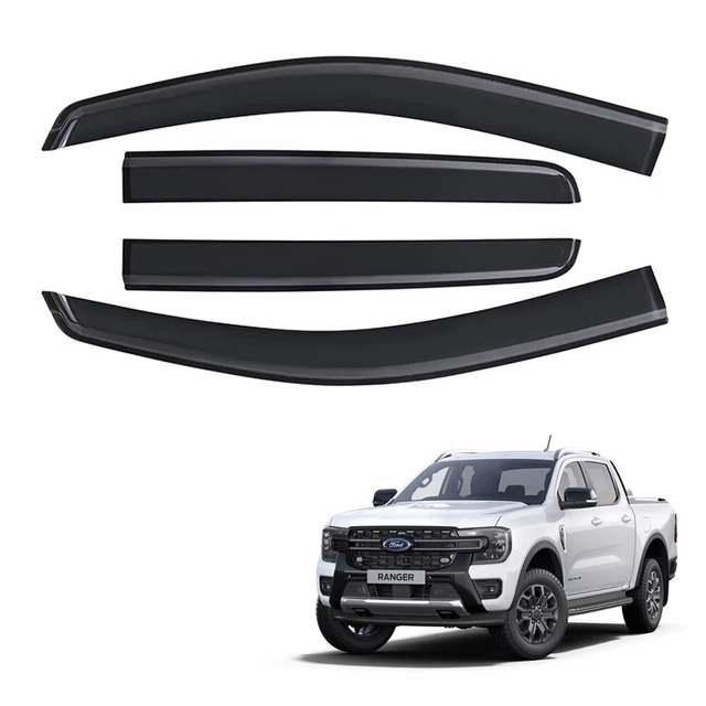 WIND DEFLECTORS RAIN Guards Styling for Ford Ranger T9 2023 2024 ...
