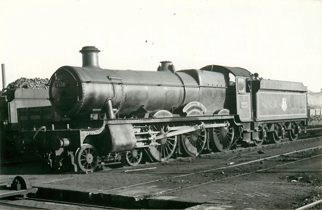 PHOTOGRAPH GWR 4938 Liddington Hall Steam Locomotive Swindon Works 6x4 ...