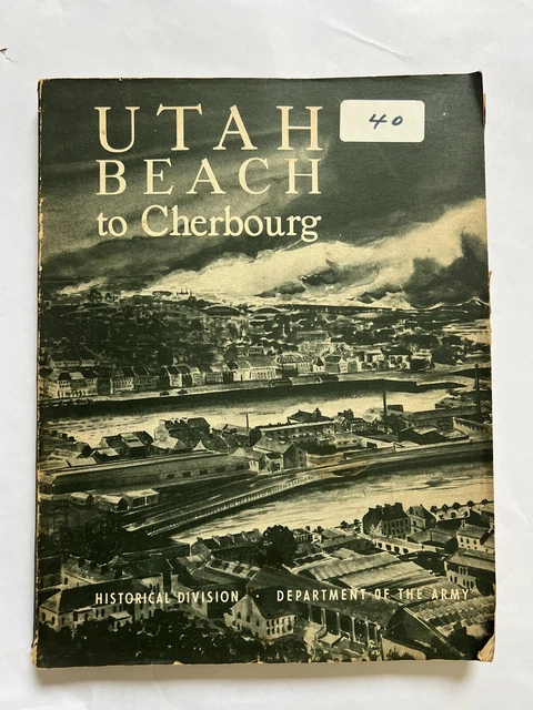 WWII UTAH BEACH to Cherbourg 1944 War Dept Maps Book D-Day Original £37 ...