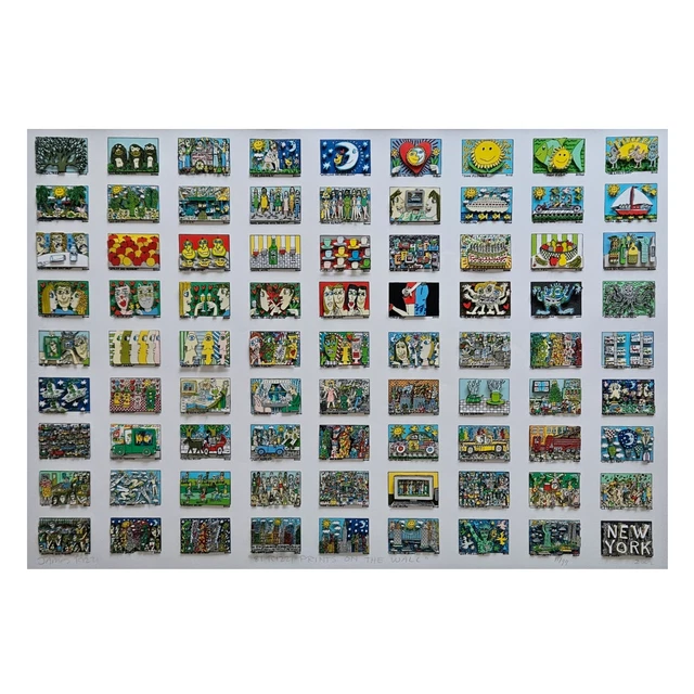 JAMES RIZZI 3D-KONSTRUKTION "81 Rizzi Prints on the Wall" (2002) EUR 24 ...