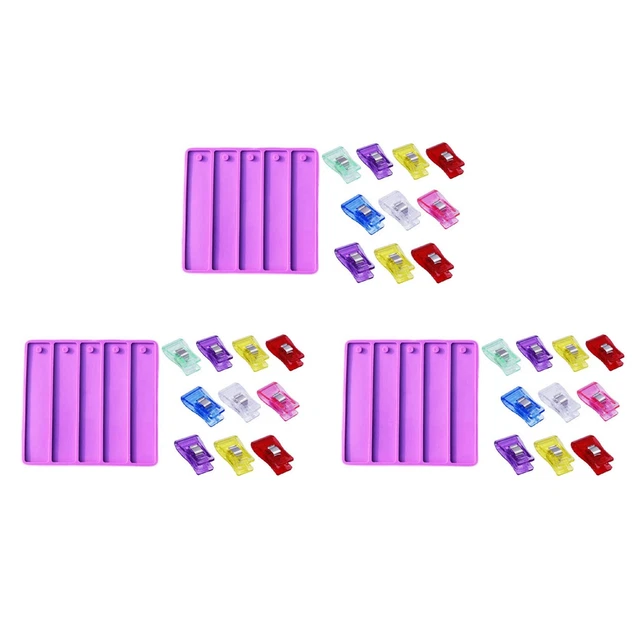 3X CREDIT CARD Puller Silicone Resin Mold, 10 Assorted Color Acrylic ...