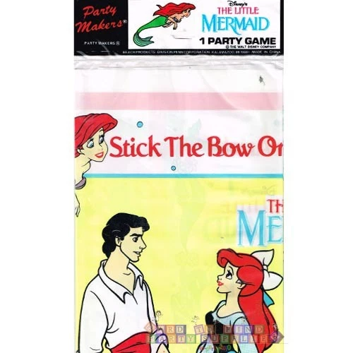 ARIEL THE LITTLE MERMAID PARTY GAME POSTER ~ Vintage Birthday Supplies ...