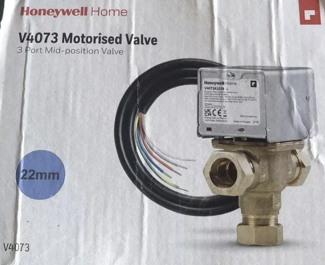 HONEYWELL V4073 3 Port Mid-position Valve 22mm £65.00 - PicClick UK