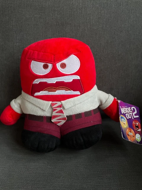 DISNEY PIXAR MOVIE ,Inside Out 2 Anger ,Red Cartoon Soft Toy Plush -new ...