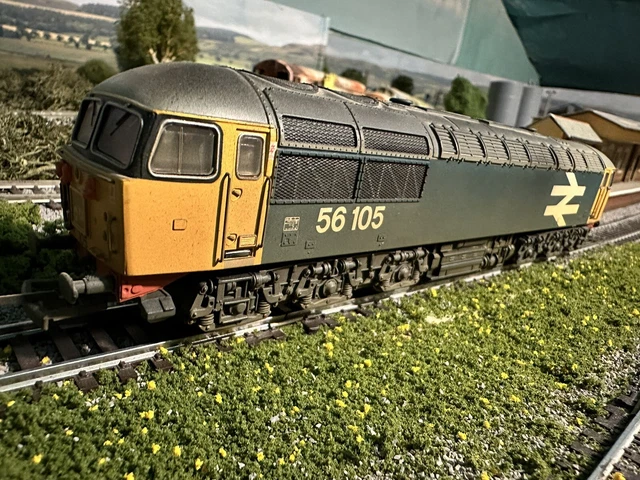 HORNBY R2253A CLASS 56 56105 BR Large Logo Weathered 00 gauge DCC ...