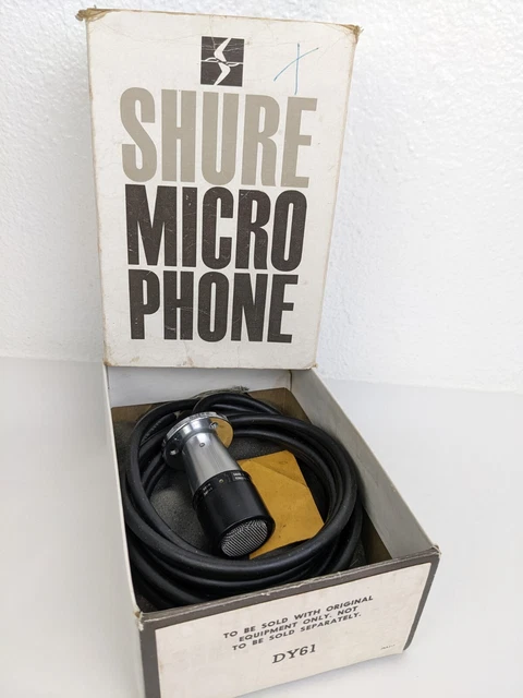 VTG 1960'S SHURE Brothers 561 Dynamic Omni-Directional Microphone w ...