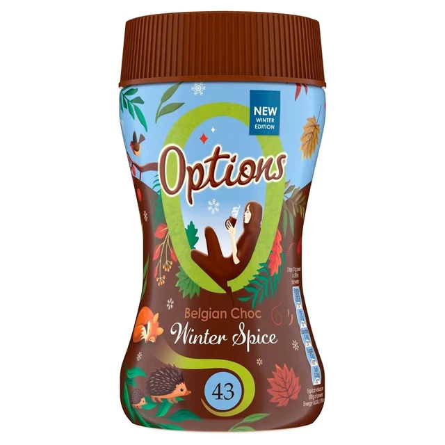 OPTIONS WINTER SPICE Christmas Hot Chocolate 220g $14.67 - PicClick AU