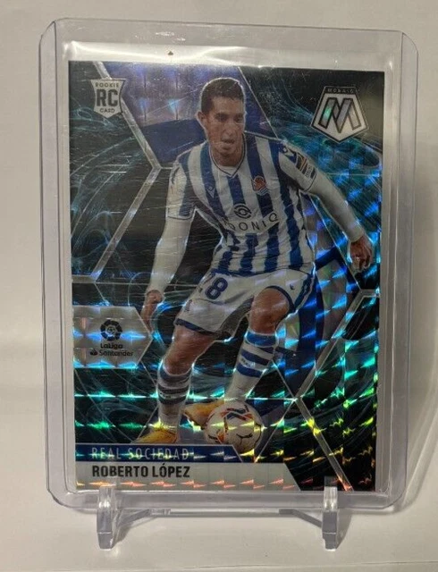 2020-21 PANINI MOSAIC La Liga Roberto Lopez Genesis Prizm SSP Rookie RC ...
