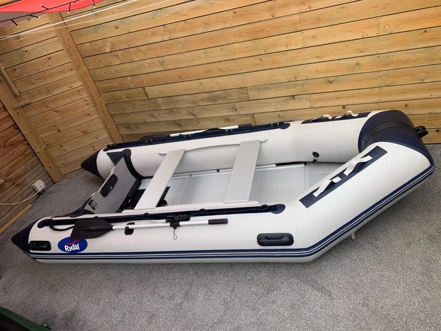 RYDAL 3.6M INFLATABLE Dinghy/Sib/Rib/Boat Grey with Blue Aluminium ...
