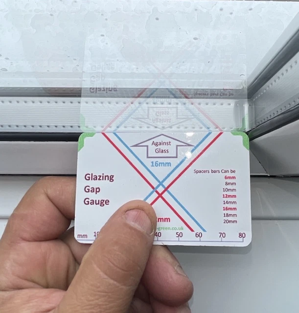 GLAZING GAP GAUGE, window thickness,for Measuring Gap in Double Glazing ...