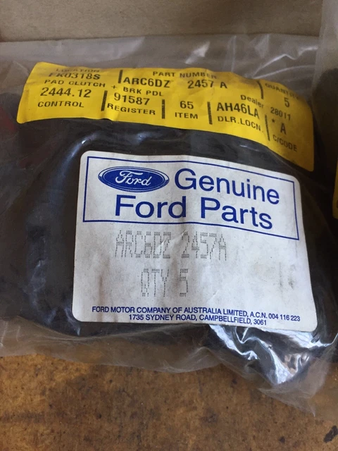 FORD FALCON XW Xy Xa Xb Xc Xd Xe Xf Manual Brake Pedal Pad Genuine Ford ...