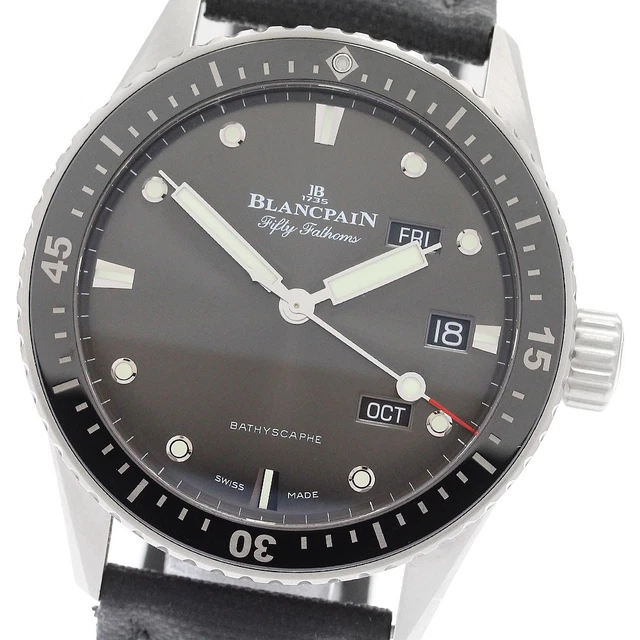 BLANCPAIN FIFTY FATHOMS Bathyscaphe Annual Calendar 5071-1110-B52A Men ...