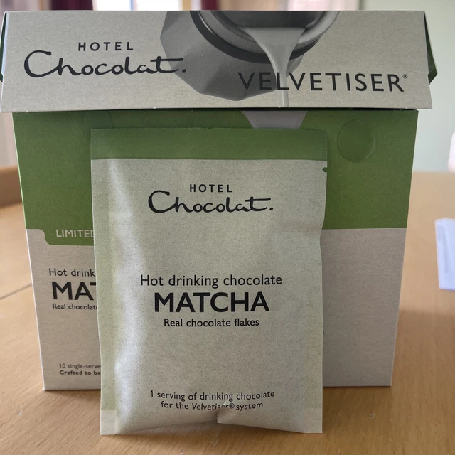 HOTEL CHOCOLAT VELVETISER New Limited Edition Matcha Hot Chocolate ...