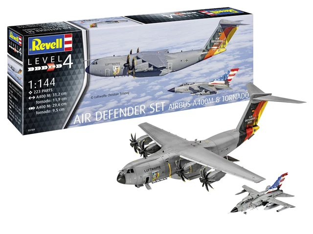 AIR DEFENDER SET: Airbus A400M & Tornade 1:144 Plastique Model Kit ...
