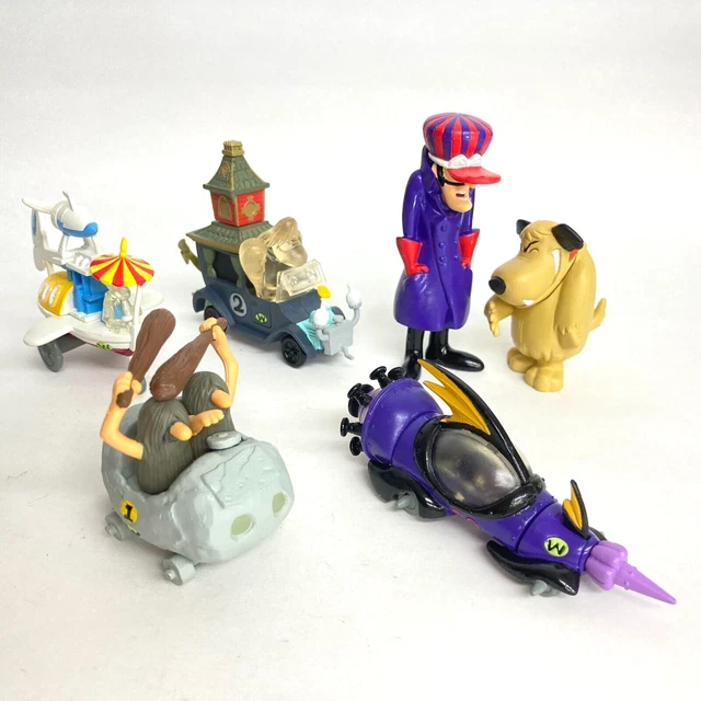 MINI FIGURINE BANDAI HG Gashapon Hanna-Barbera Wacky Races lot complet ...