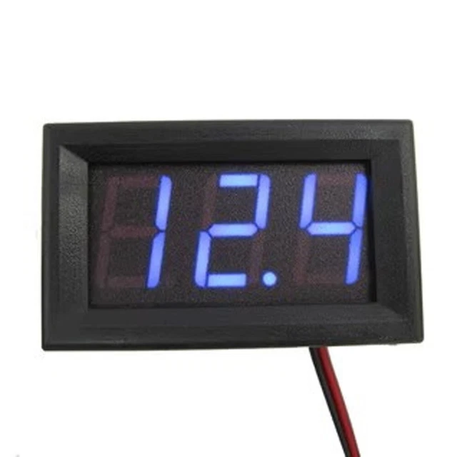 EASY TO READ LED Digital Voltmeter Accurate Measurement DC4 5 30V Range ...