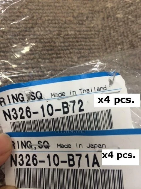 MAZDA RX7 FD3S RING SEAL SET X8pcs WATER JACKET N326-10-B71A N326-10 ...