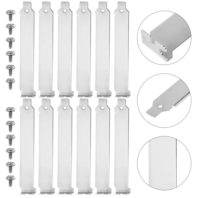 12 PCS GPU Holder Pci Slot Cover Expansion Blank Plate Shell Bracket ...