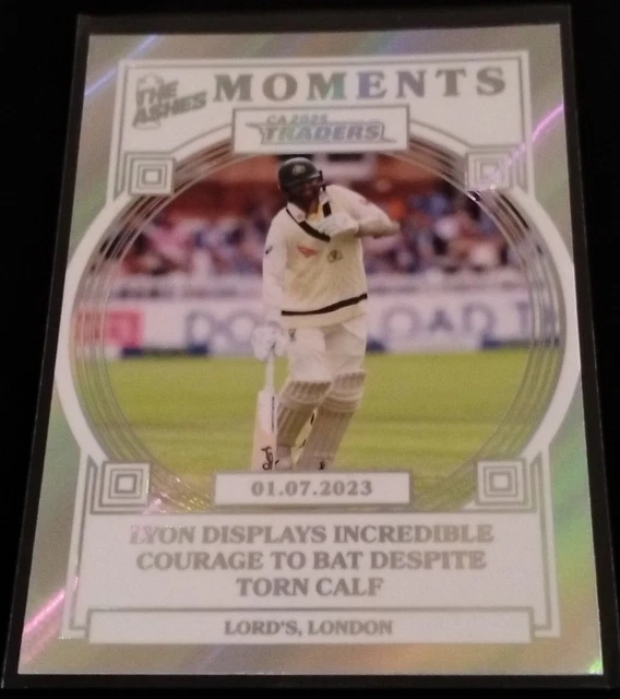 2025-26 CRICKET AUST. CARD - [THE ASHES MOMENTS SILVER]- AMS28 Nathan ...